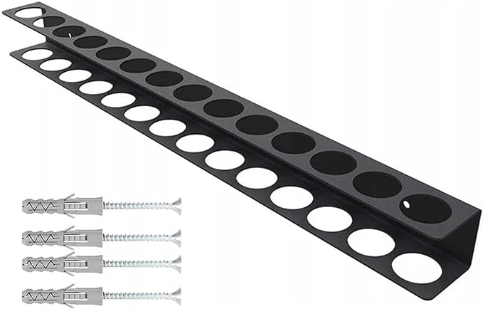 Tool Rail Rack Screwdriver Holder Wall Mount Organiser Holds 14 ...