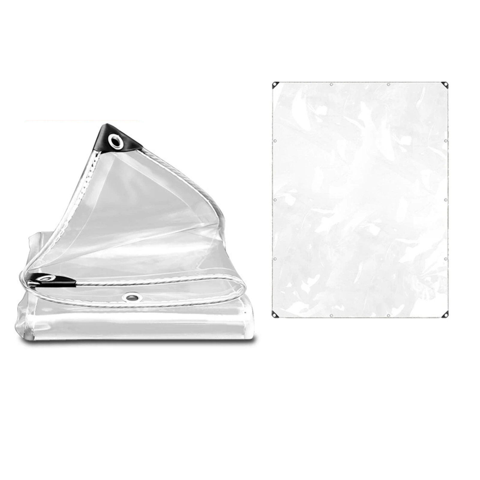 Heavy Duty Clear PVC Tarpaulin Transparent Tarp with Grommets – Memory Tech