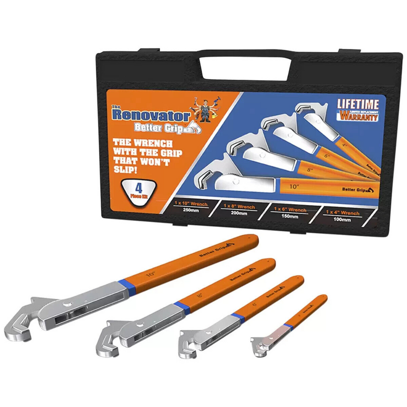 The Renovator Better Grip 4-Piece Wrench Set – Memory Tech