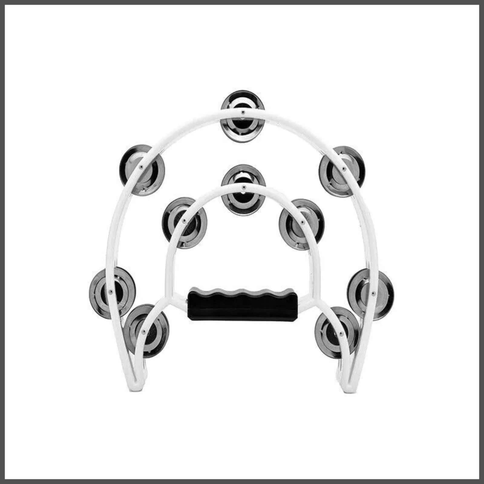 Double Half Moon Tambourine Musical Percussion Instrument – Memory Tech