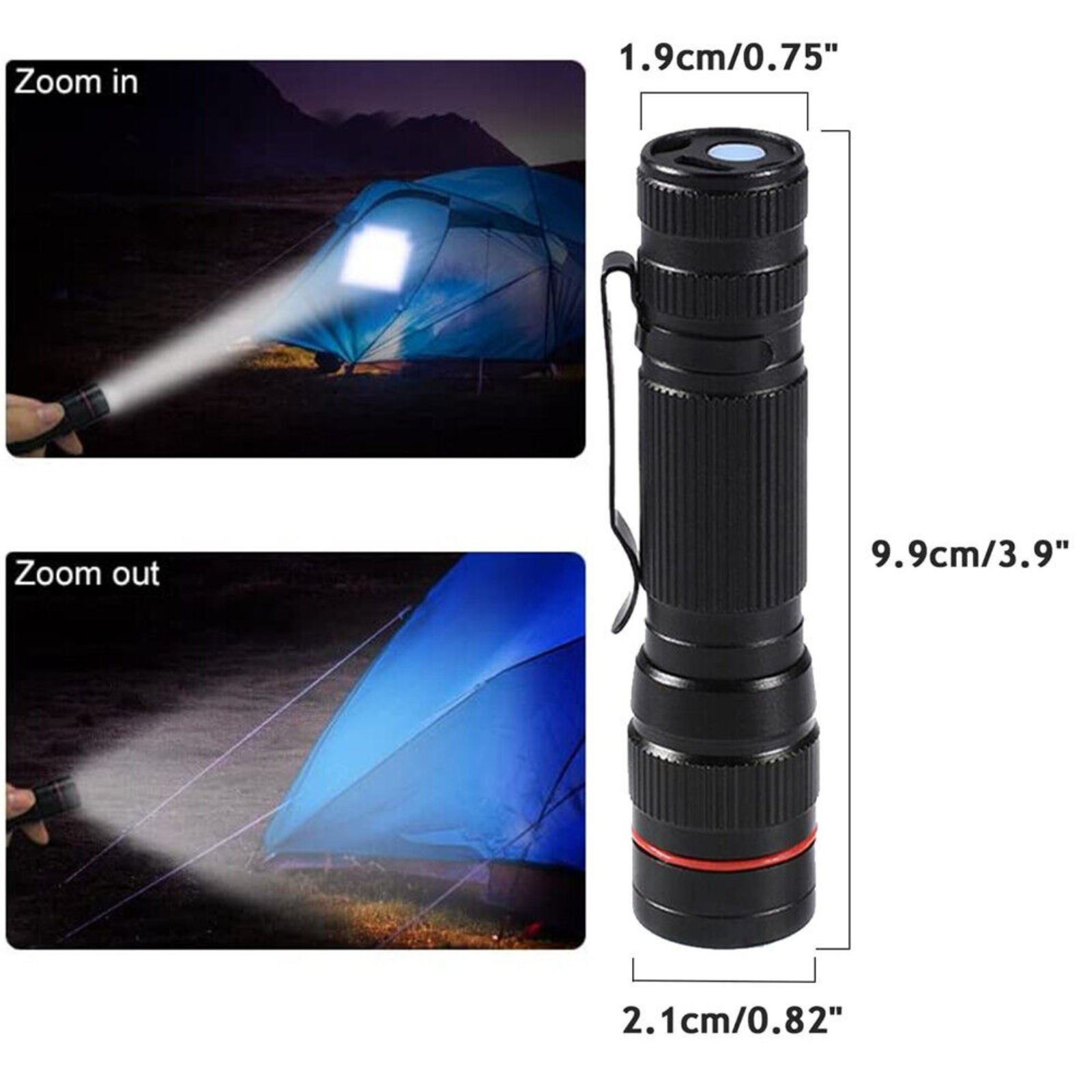 Tactical Torch Light USB Rechargeable Waterproof – Memory Tech