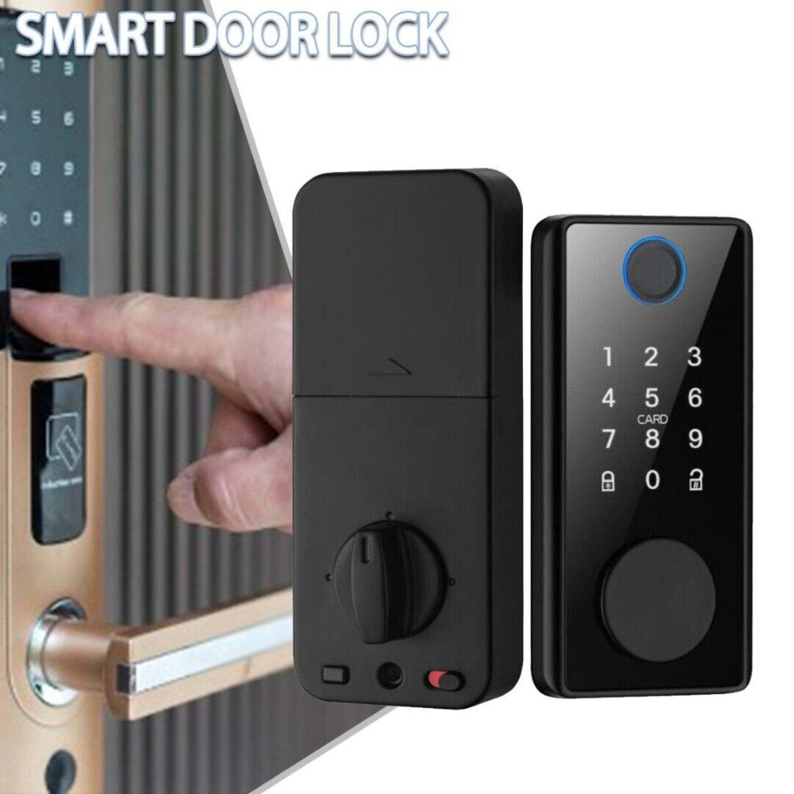 Whitco 5 Pin Cylinder Security Door Lock 8 Keys Included – Memory Tech