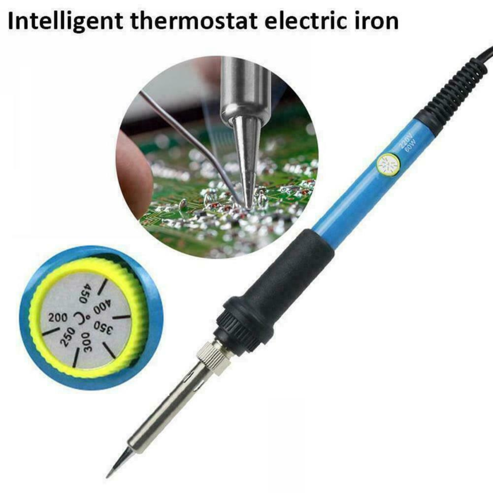 Adjustable 60W Electric Soldering Iron Kit – Memory Tech