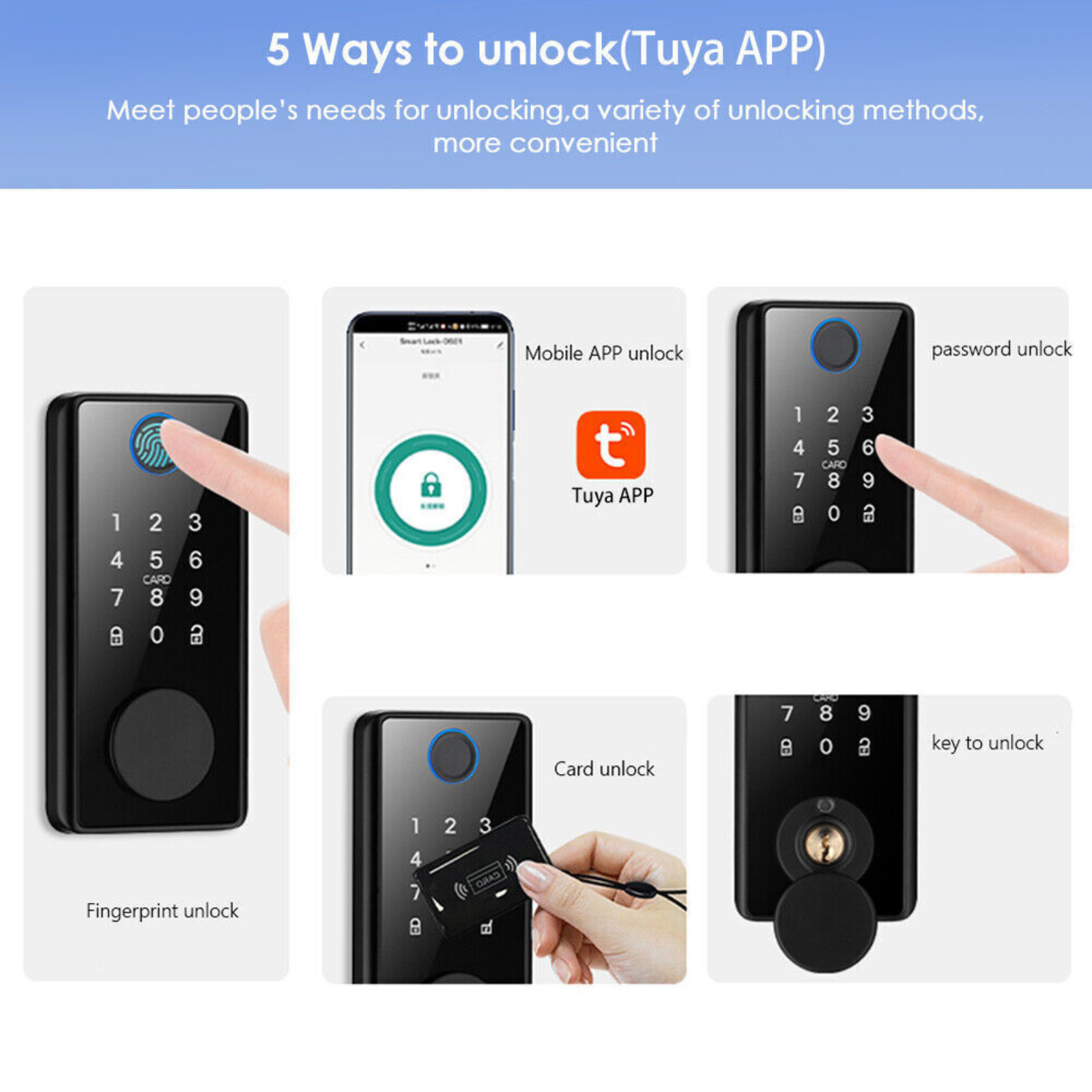 Whitco 5 Pin Cylinder Security Door Lock 8 Keys Included – Memory Tech