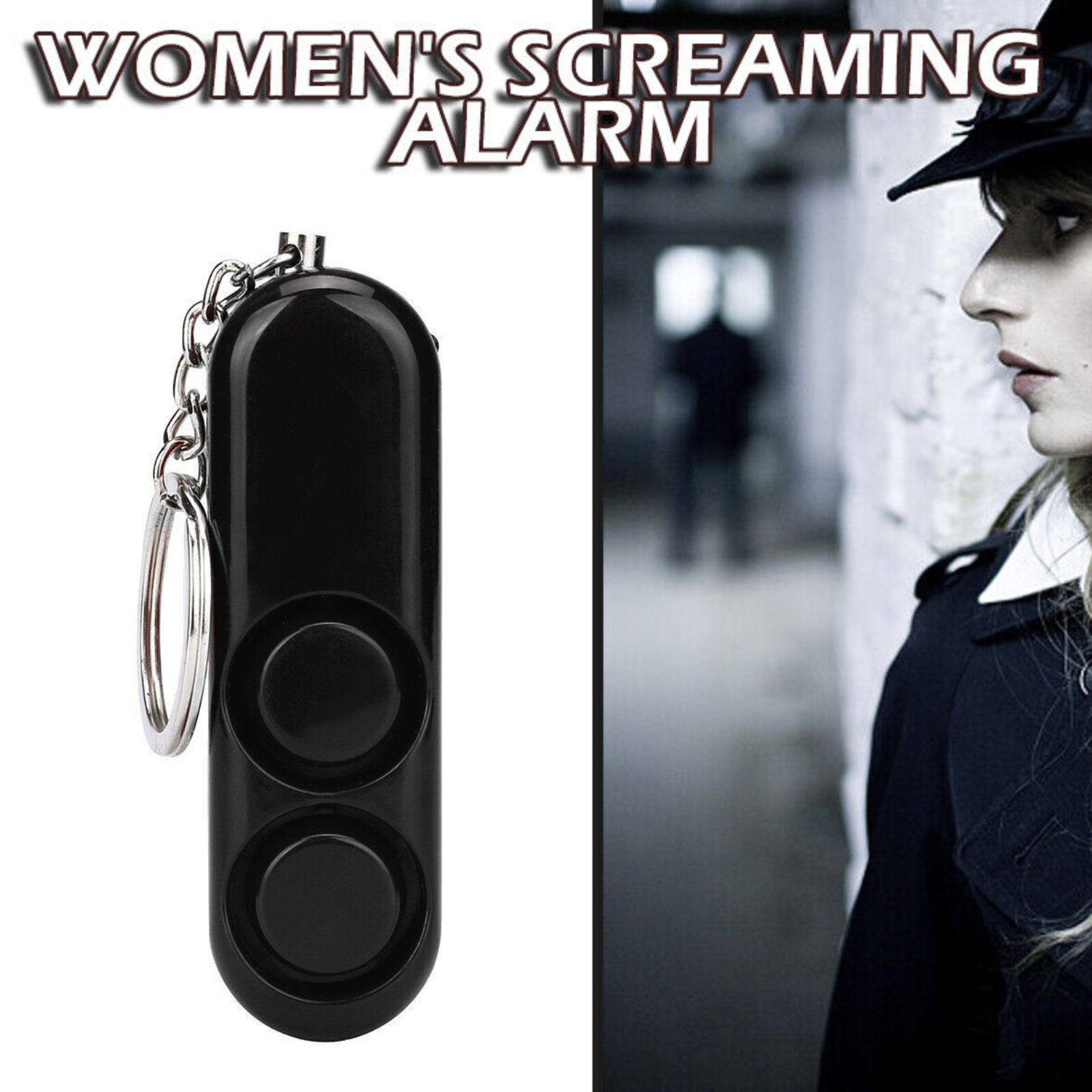 High-Decibel Personal Safety Keychain Alarm - Emergency Security ...
