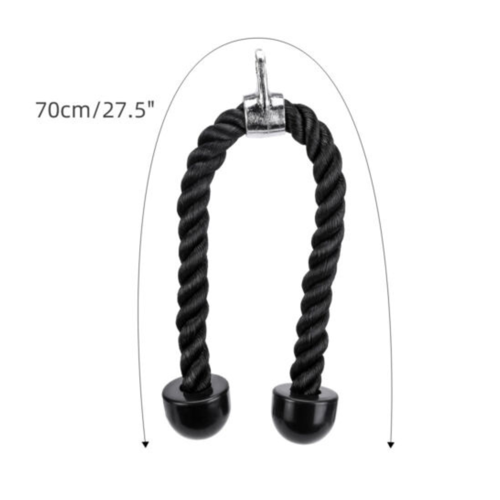 Multi Lat Bar Gym Push Pull Cord Tricep Rope Press Down Pulley Cable ...
