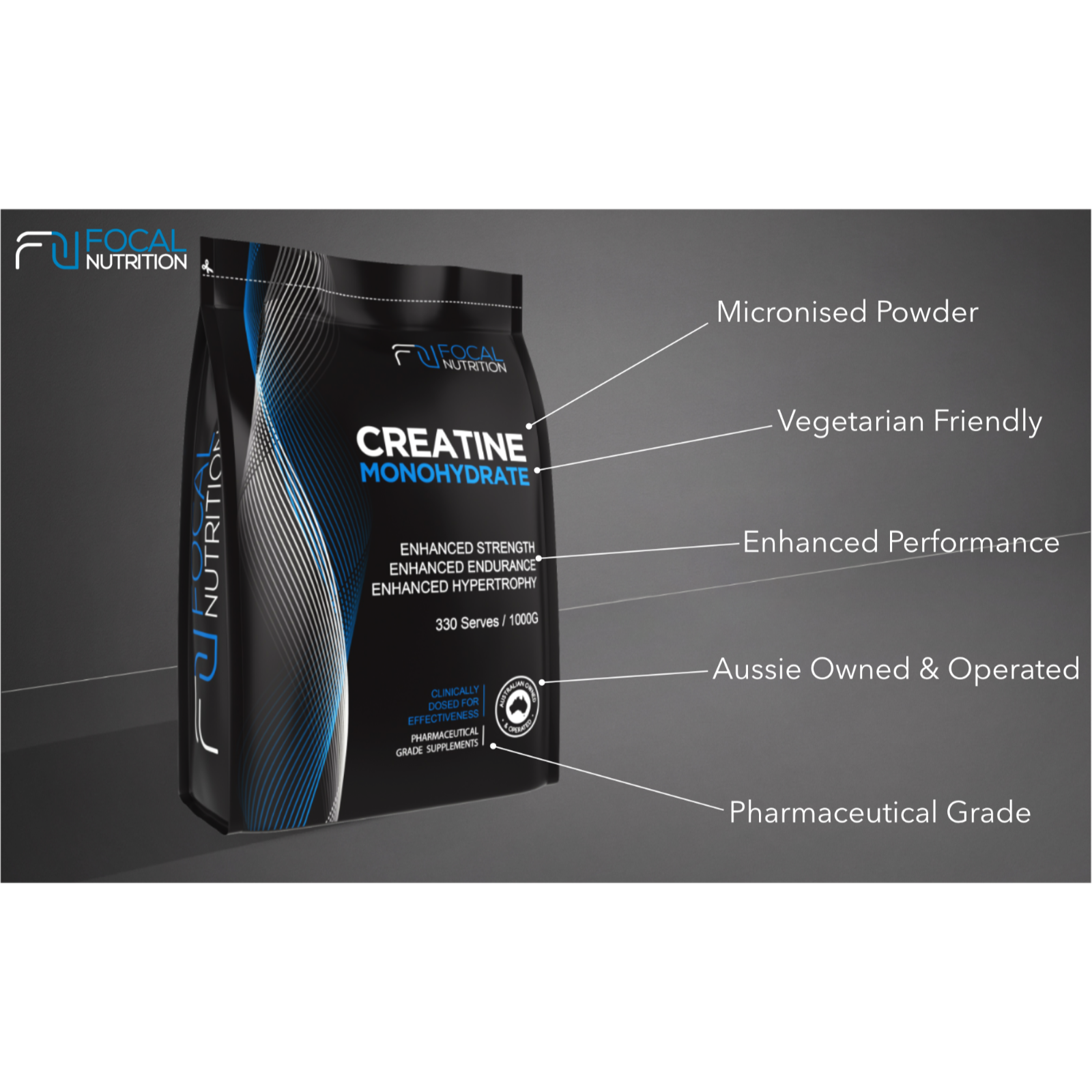 Pure Creatine Monohydrate 1KG - Pharmaceutical Grade – Memory Tech
