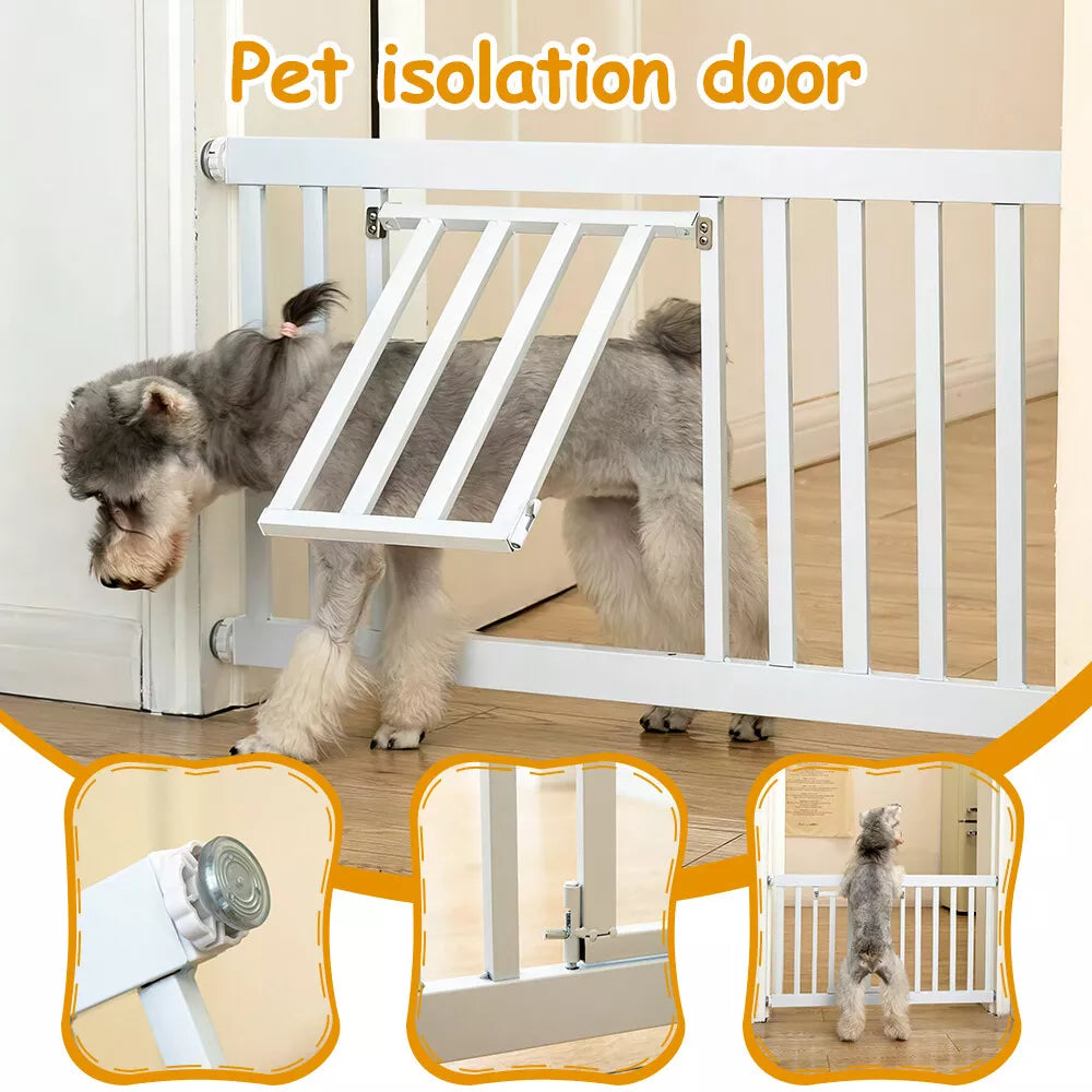 Metal Pet Gate Dog Fence Expandable Safety Barrier Stair Door – Memory Tech