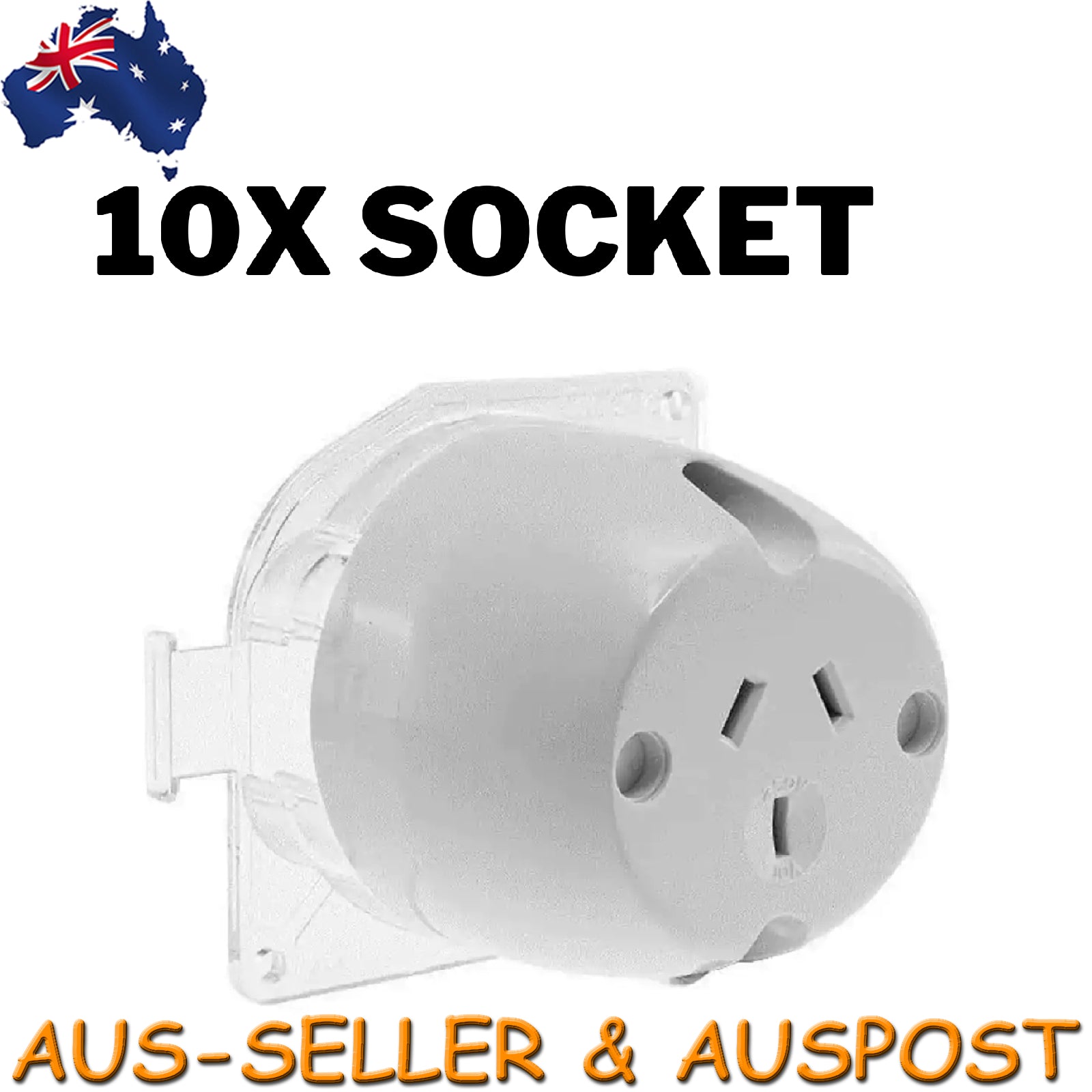 Surface Socket Plug Base - 10A Electrical Outlet for Downlight, Fan ...