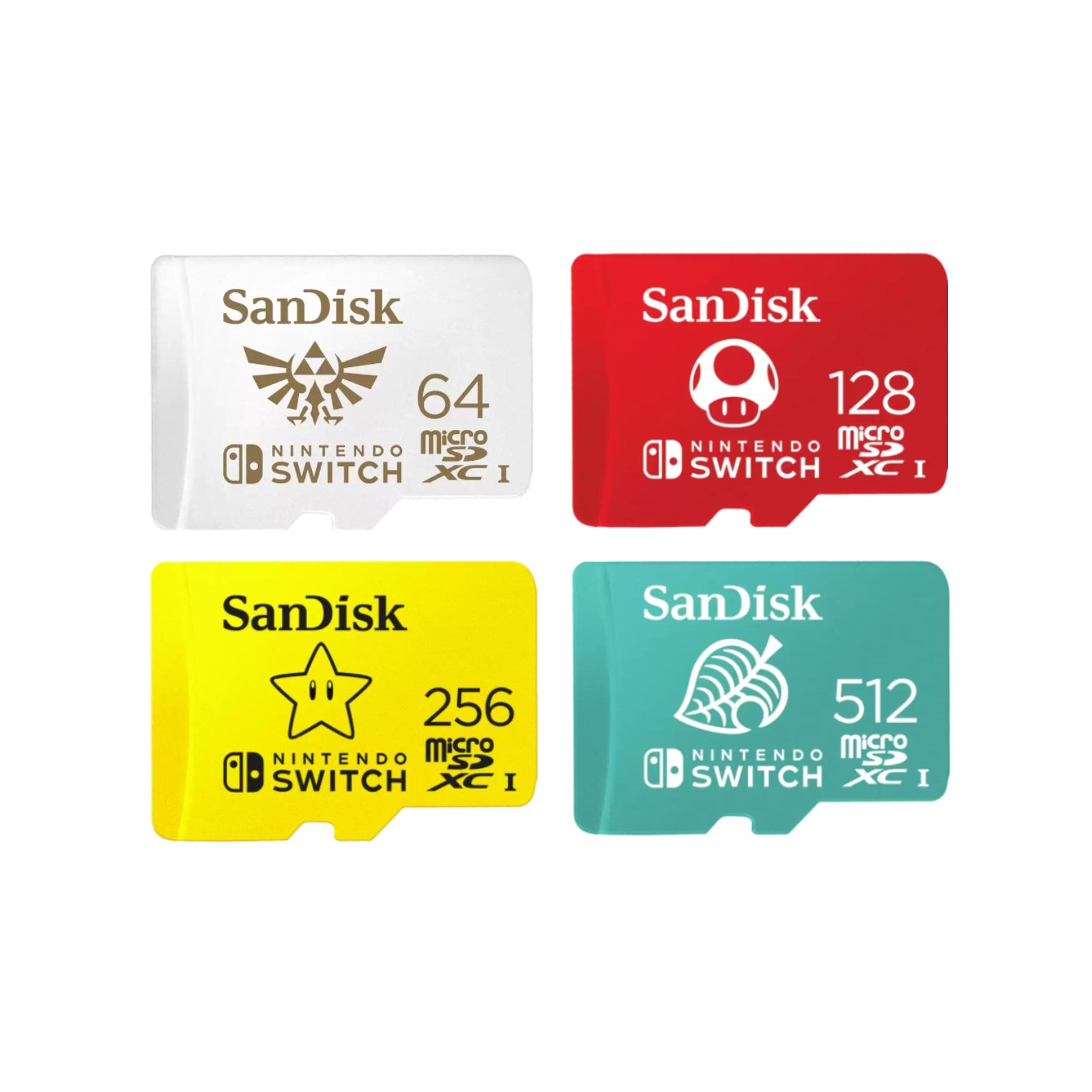 SanDisk Nintendo 64GB/128GB/256GB/512GB Micro SD Memory Card for ...